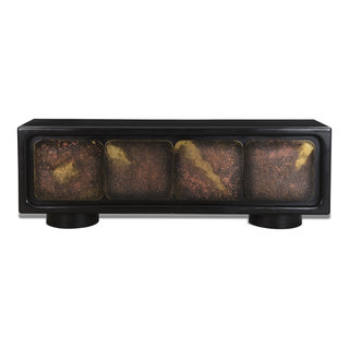 Balthazar 4-Door Sideboard in Contemporary Multi-color Toned Iron ...