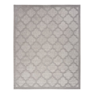 Nourison Easy Care Machine Made Area Rugs, Silver Gray 8'x10', 8'x10 ...