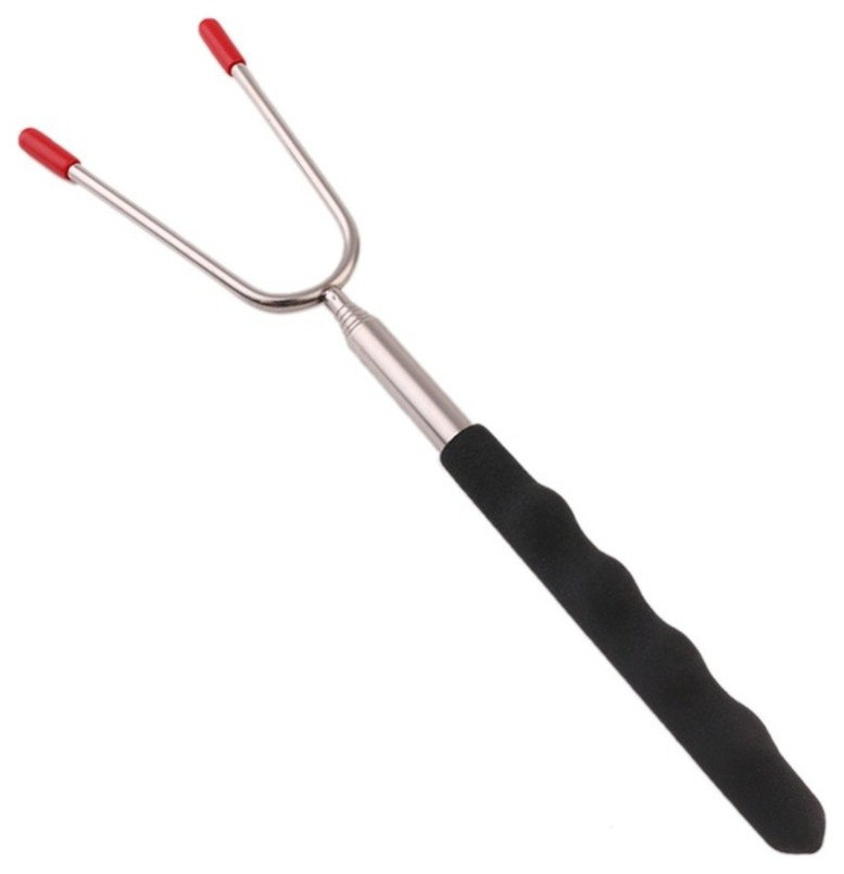 Retractable Telescopic Barbecue Fork With Non Slip Handle - Grill Tools ...