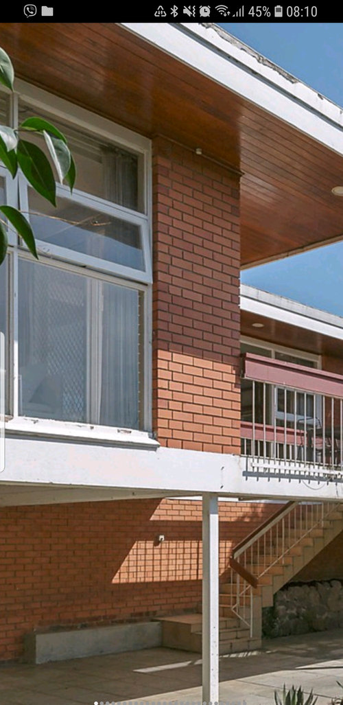 exterior paint and colour combination for salmon brick house | Houzz AU