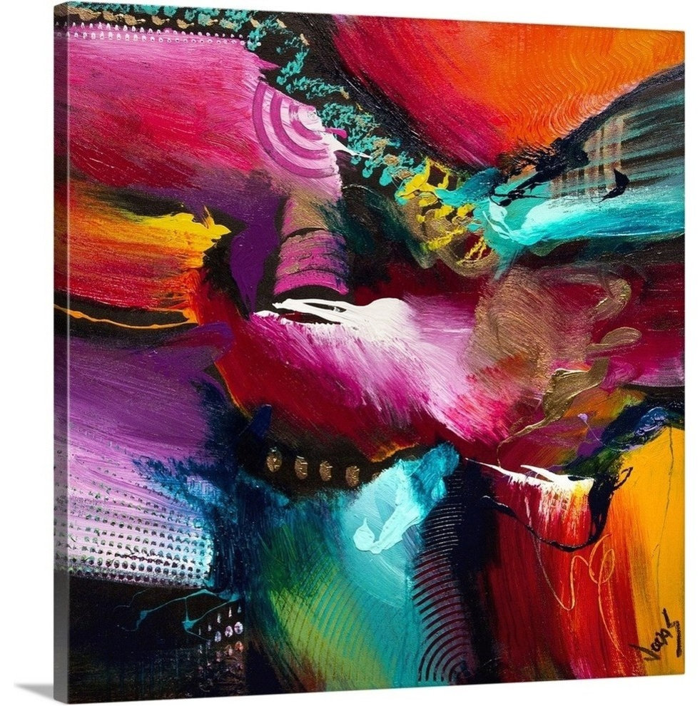 "Fiesta From The Other Side" Wrapped Canvas Art Print, 12"x12 ...