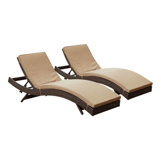 Outdoor Peer Chaise, Set of 2 - Tropical - Outdoor Chaise Lounges - by ...