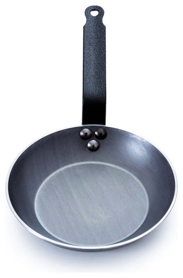 Mauviel M'steel Carbon Steel Heavy Round 11 Inch Frying Pan ...