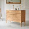 Oak and Ceramic Modern Vanity Unit | Tikamoon Easy - Transitional ...