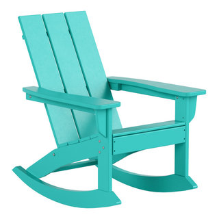 WestinTrends Modern Adirondack Outdoor Patio Rocking Chair, Porch ...