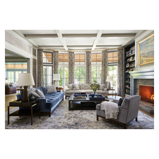 Living Room - Farmhouse - Living Room - New York - by Christine ...