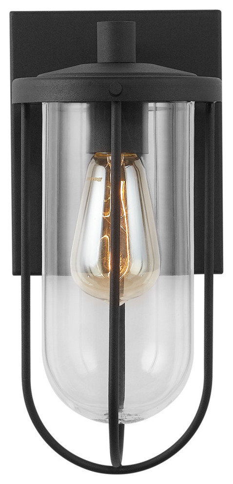 Capital-Lighting Corbin 1-Light Wall Mount 934211BK, Black ...