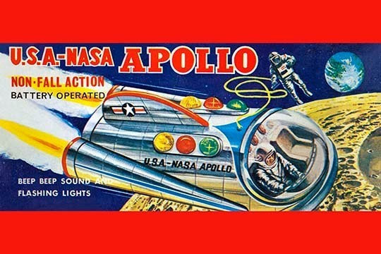 U.S.A. - Nasa Apollo, 24" x 36" - Contemporary - Prints And Posters ...