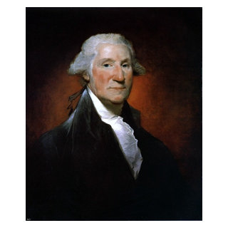 Gilbert Stuart George Washington Wall Decal, 20x25 - Traditional - Wall ...