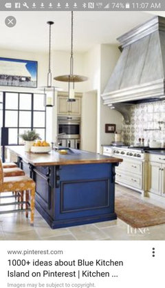 What color kitchen cabinets to go with flagstone floor please?