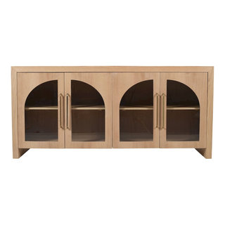 Archimedes 60 Curved Arch Four Door Sideboard Storage Cabinet ...