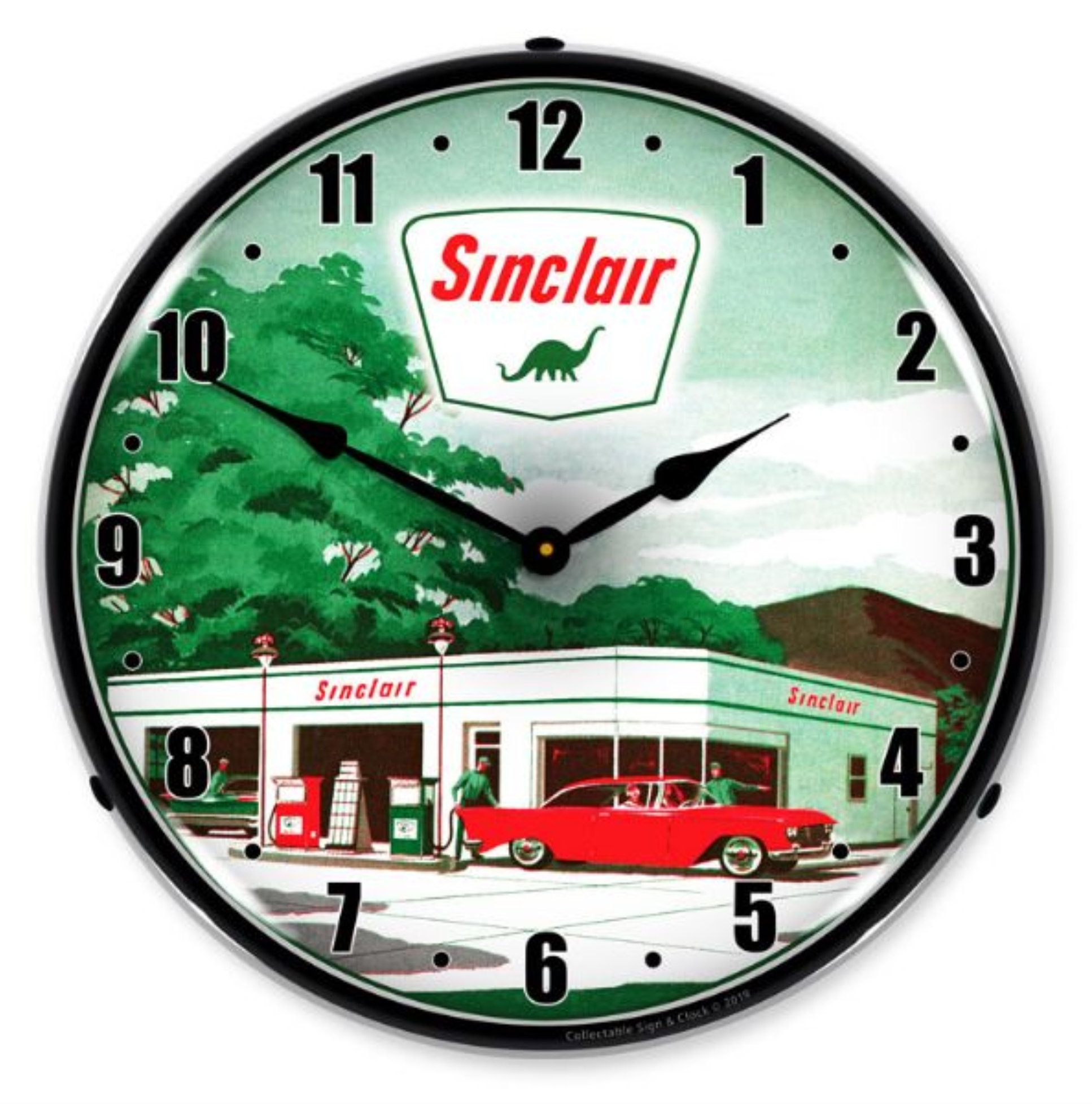 1904900 Sinclair Gas Station 2 Clock - Contemporary - Wall Clocks - by ...