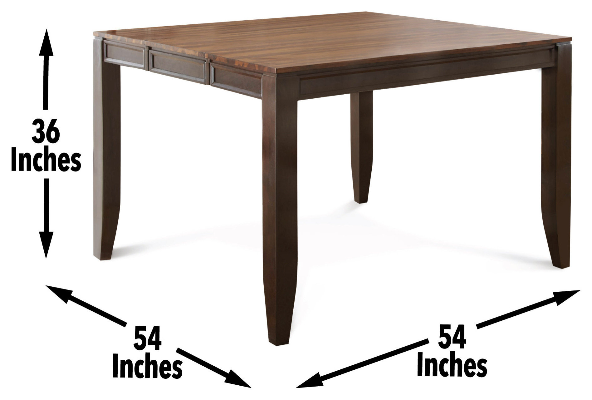 Abaco Counter Table With 18" Butterfly Leaf - Transitional - Indoor Pub ...