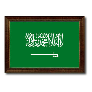 Saudi Arabia Country Flag Canvas Print, 15"x21", 19"x27" - Traditional ...