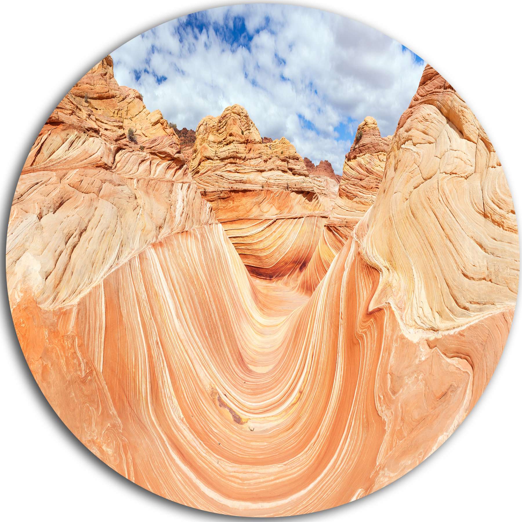 Waves Of Natural Wonder, Landscape Photo Disc Metal Artwork, Disc of 11 ...