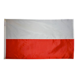 Poland, 5'x8' Nylon Flag, Plain - Traditional - Flags And Flagpoles - by FlagLine | Houzz