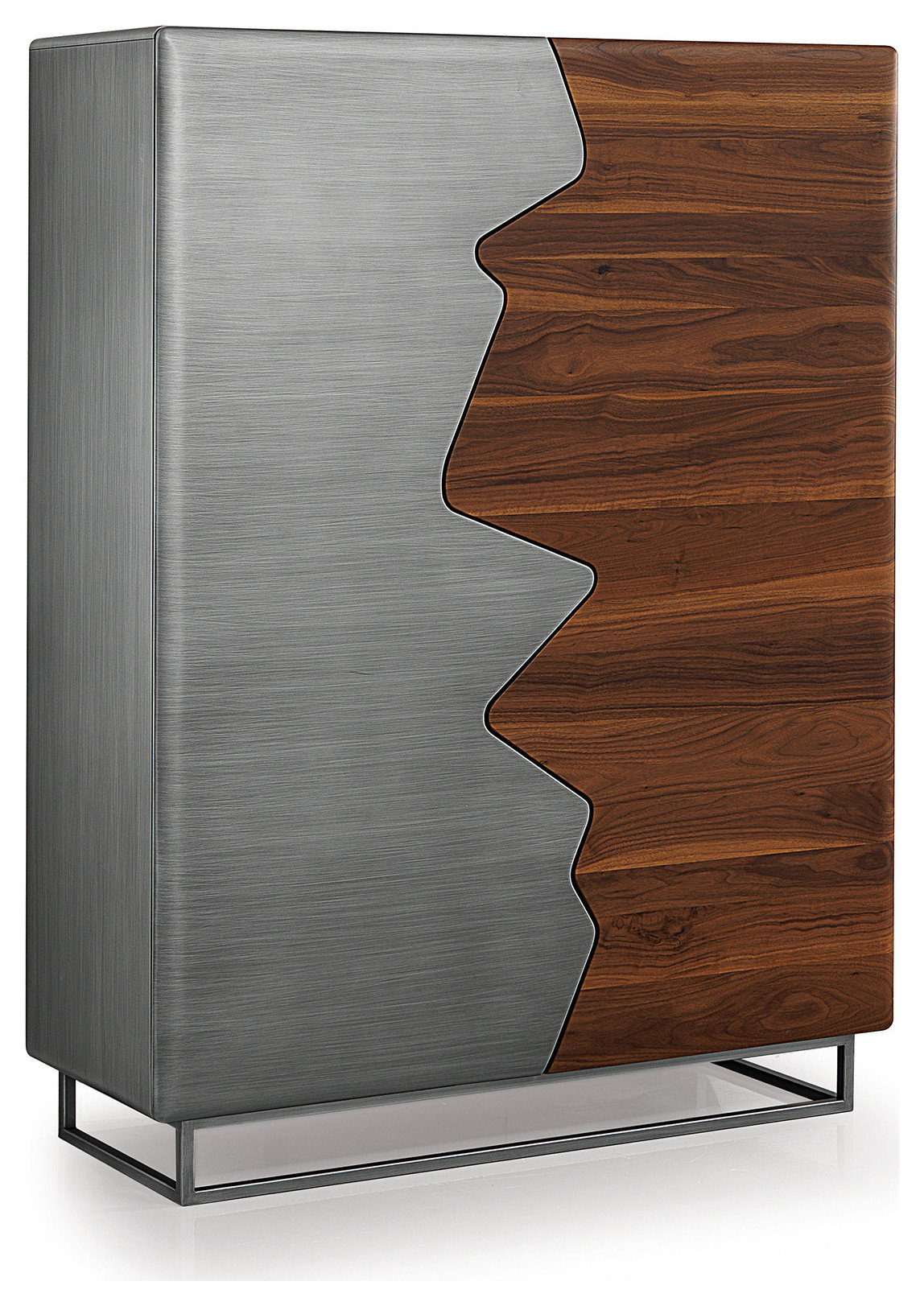 Kali Highboard Walnut Iron - Industrial - Storage Cabinets - by Bellini ...