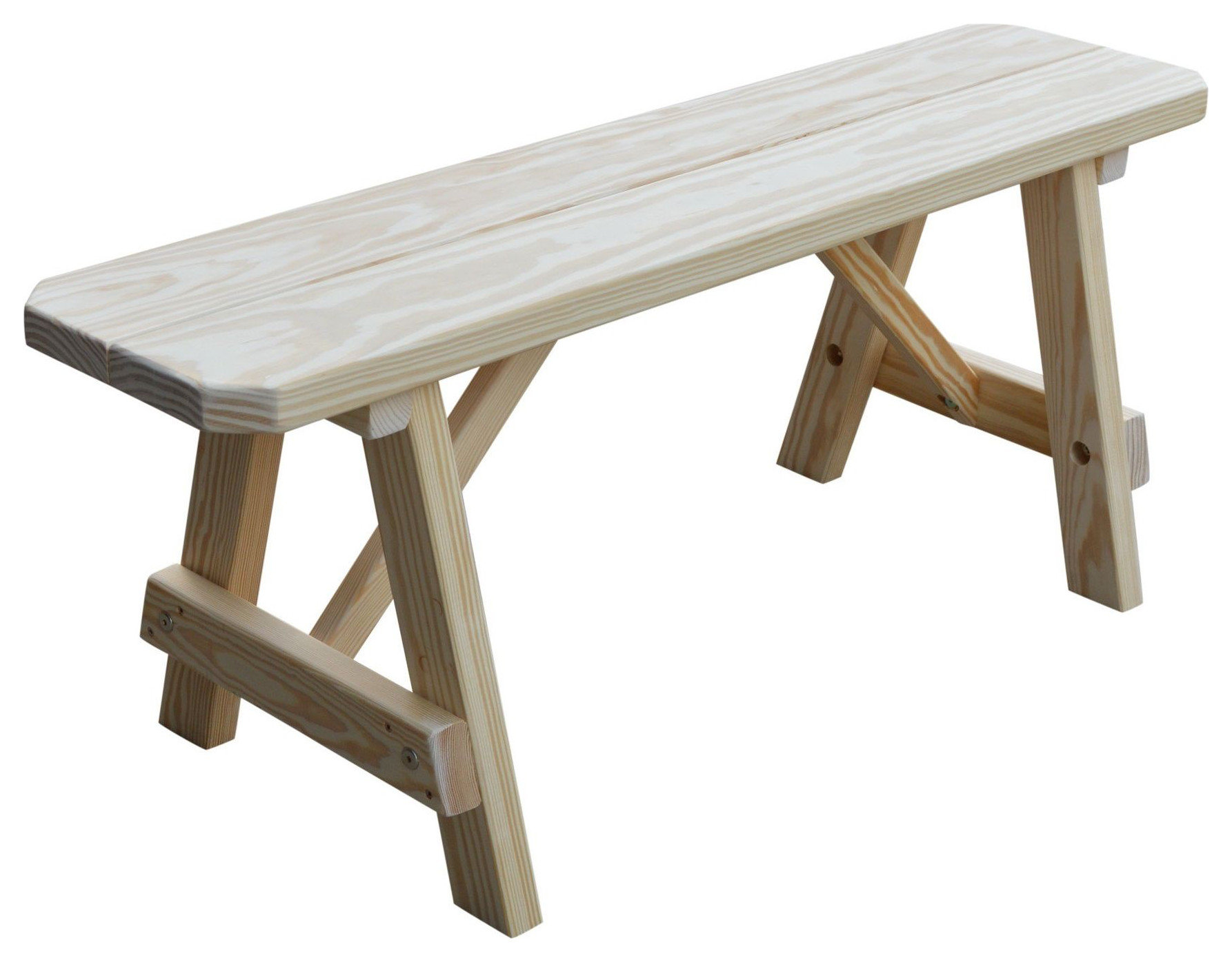 Cedar Traditional Bench, 4 Foot - Transitional - Outdoor Benches - by ...