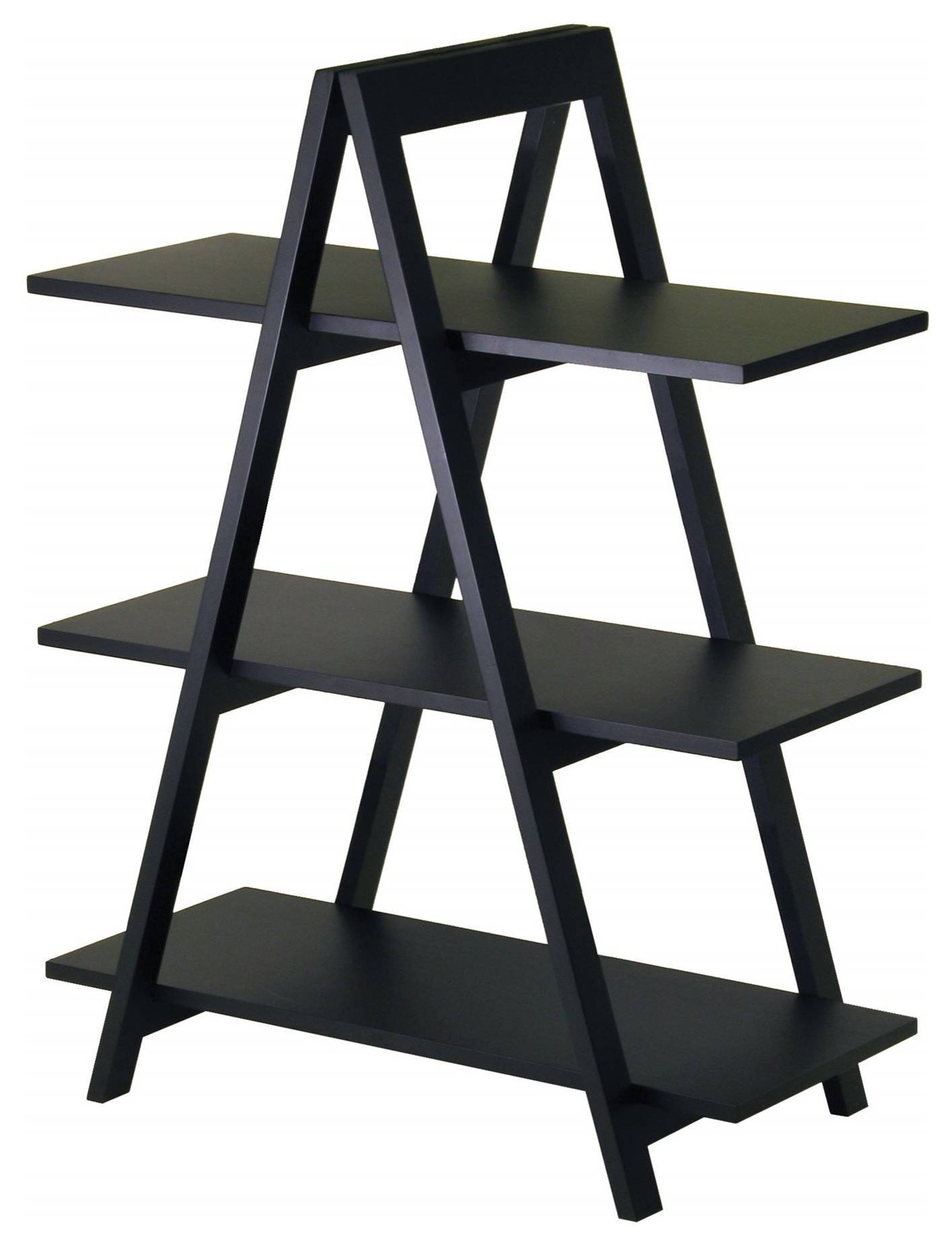 Winsome Wood A-Frame 3-Tier Shelf - Transitional - Display And Wall ...