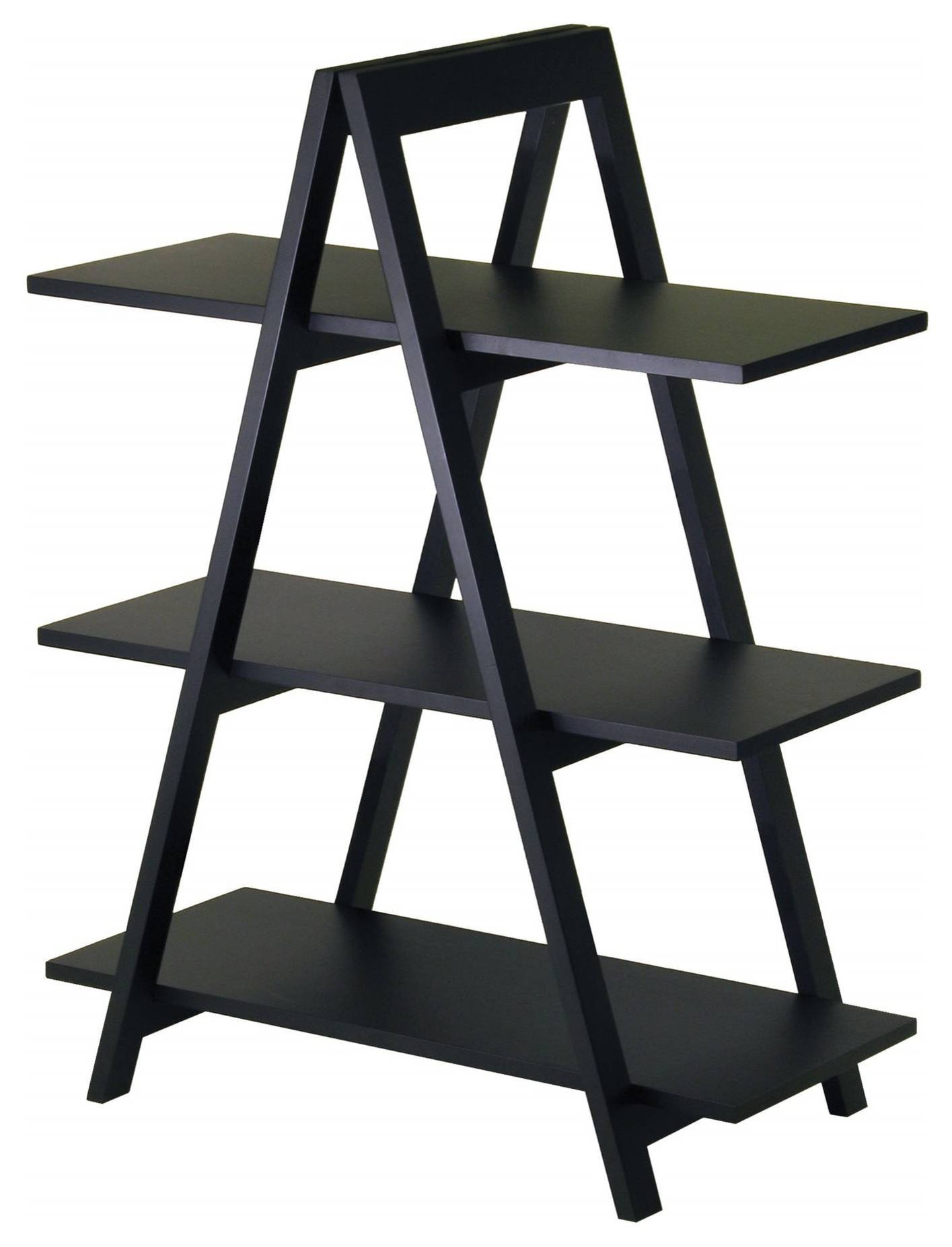 Winsome Wood A-Frame 3-Tier Shelf - Transitional - Display And Wall ...
