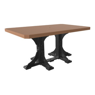 Poly Square Table, 4' X 6' - Transitional - Outdoor Pub And Bistro ...