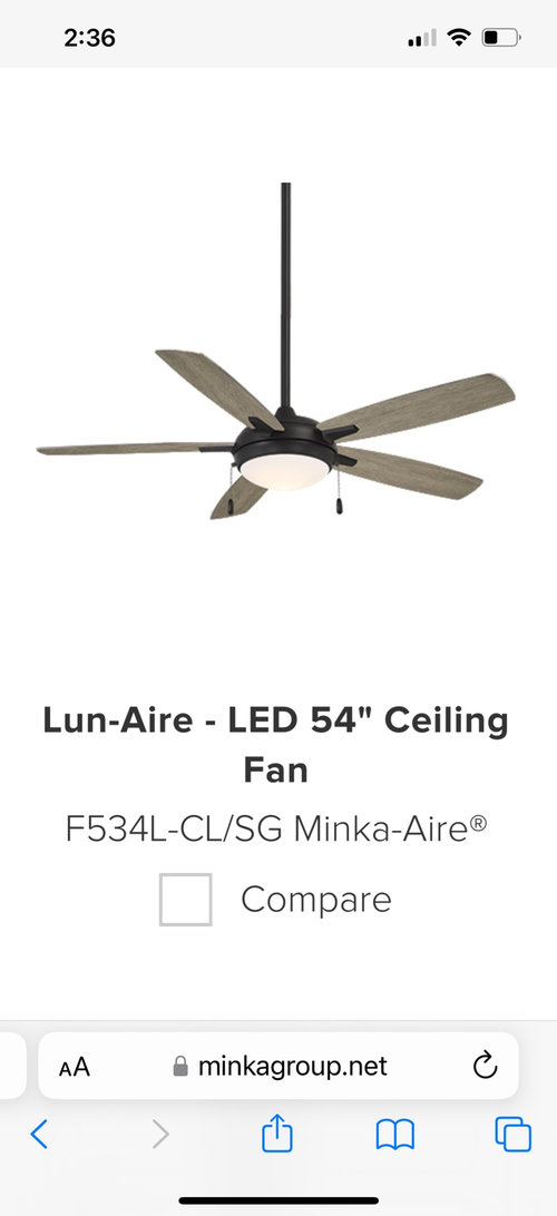 Which neutral fan for bedroom?