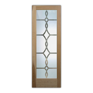 Front Doors - Diamond Beads Frosted Glass Design - 30" x 80 ...