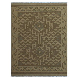 Winchester Kilim Rudy Beige Rug, 5'0 x 6'5 - Southwestern - Area Rugs ...