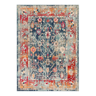 Machine Woven Bohemian Area Rug BOM-2304, 5'3"x7'6" - Mediterranean ...