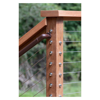 Ipe Handrail with Cable Rail system (detail) - Transitional - Other ...