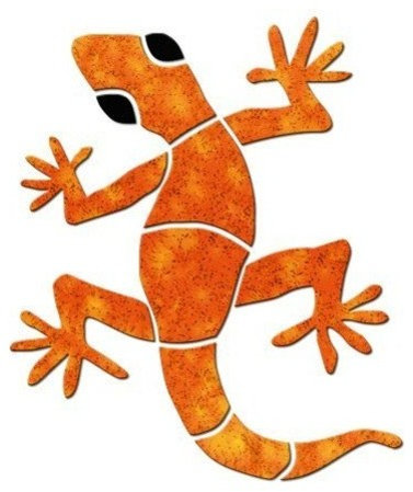 Small Gecko Ceramic Swimming Pool Mosaic, 6" - Contemporary - Accent ...