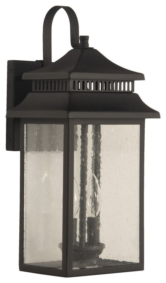 Craftmade Crossbend Medium 2-Light Outdoor Lantern, Textured Matte ...