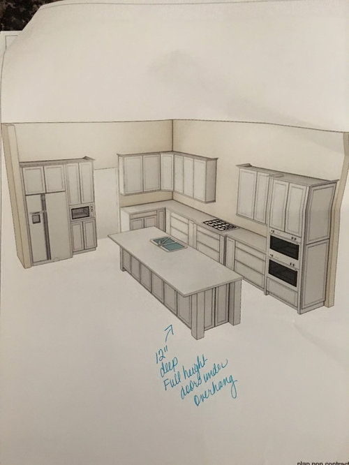 Butterfly island or rectangular island? | Houzz Forum