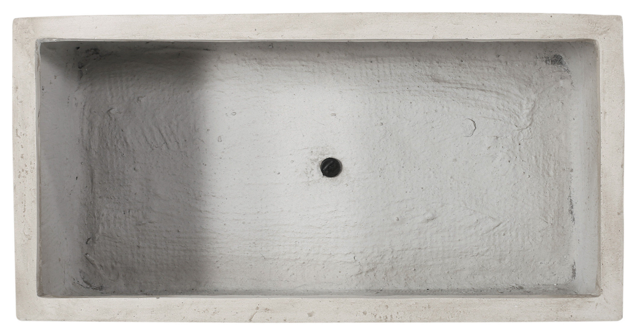 Felipe Outdoor Cast Stone Rectangular Planters, Set of 2, Large ...