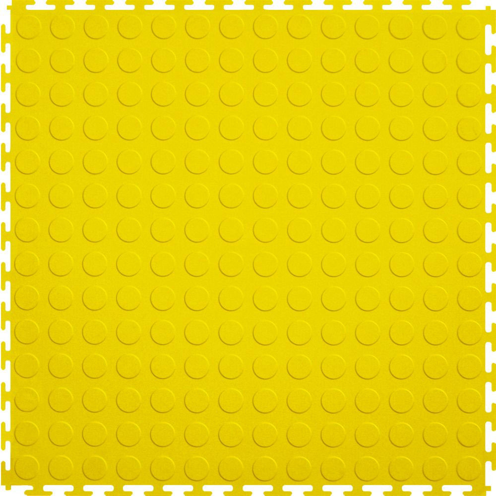 8-Piece 20-1/2-in x 20-1/2-in Yellow Raised Coin Garage Floor ...