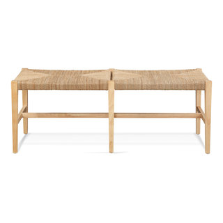 Palag Bench - Natural Seagrass - Beach Style - Accent And Storage ...