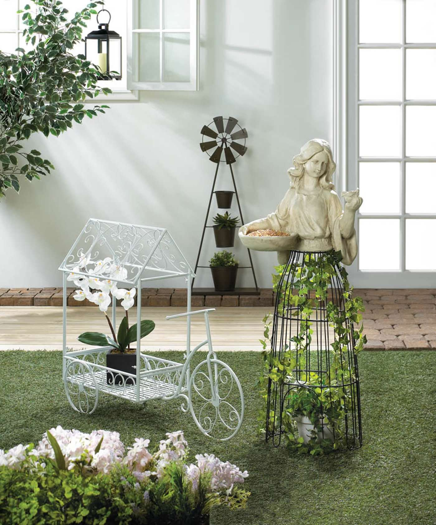Windmill Plant Stand - Farmhouse - Plant Stands And Telephone Tables ...