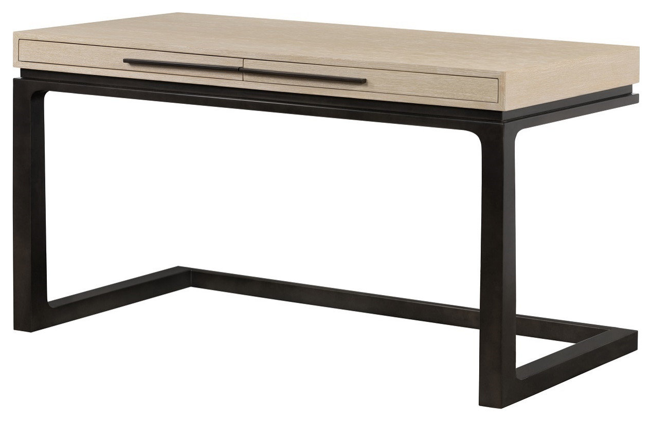 Rowan Desk- Drift Oak - Transitional - Desks And Hutches - by Mandalay ...