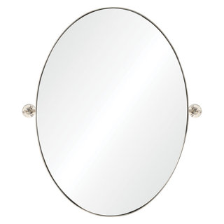 Azalea Modern Oval Accent Wall Mirror, Small - Modern - Wall Mirrors ...