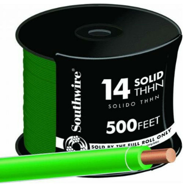 Southwire® 11583258 Type THHN Nylon Jacketed 14 Solid Building Wire ...