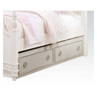 Danielle Rolled Out Trundle, Twin - Traditional - Daybeds - by iHome Studio | Houzz