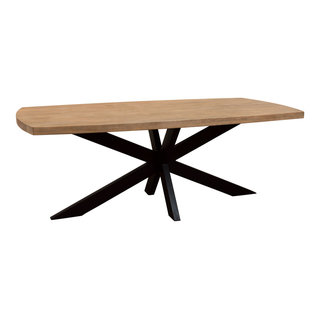 Logan 82" Dining Table in Natural Finish - Rustic - Dining Tables - by ...