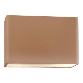 Ambiance Small LED Wide Rectangle Wall Sconce - Contemporary - Outdoor ...
