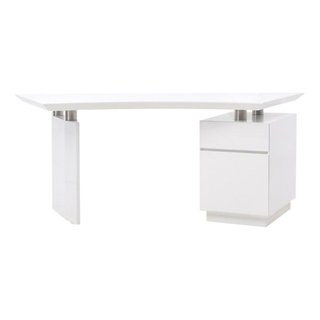 Modrest Stanford Modern White Office Desk - Contemporary - Desks And ...