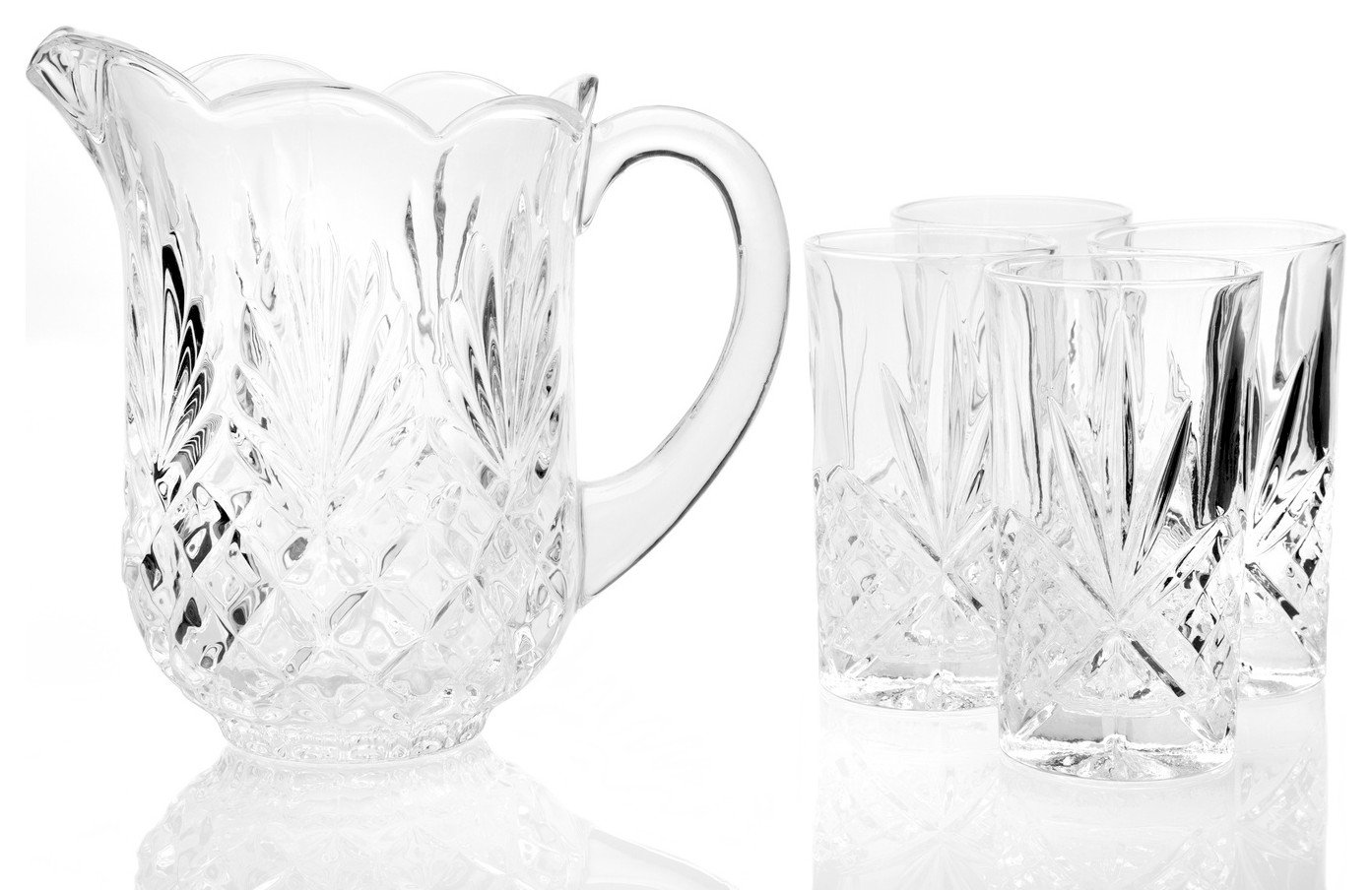Dublin Pitcher and Highball 5 Piece Set - Traditional - Pitchers - by ...