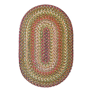 Homespice Decor Rainforest Indoor/Outdoor Braided Rug 4'x6' Oval ...