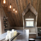 Industrial & Rustic Man Cave/Hunting Garage - Rustic - Home Bar - by ...