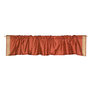 Rust - Rod Pocket Top It Off handmade Sari Valance - Pair, 80 X 15 ...