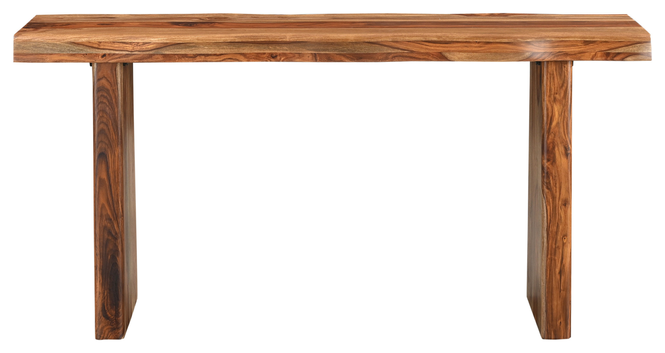 Damian Live Edge Wood Console Table - Rustic - Console Tables - by ...