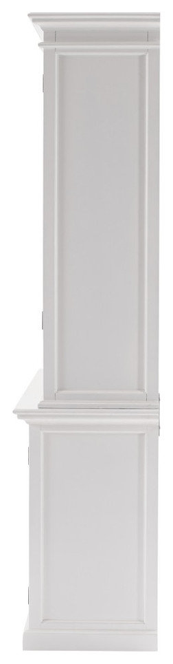 Classic White Kitchen Hutch - Transitional - China Cabinets And Hutches ...